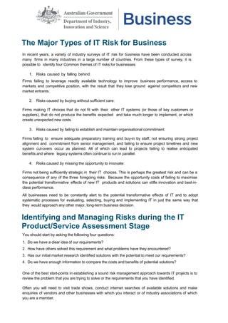 Innovation connections quick guide managing ict risk for business pdf | PDF