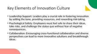 Fostering Innovation Culture in the Business World | PPT