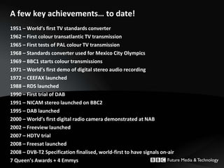 Innovation Culture & The BBC (R&D North) Ou Digital Futures Final | PPT