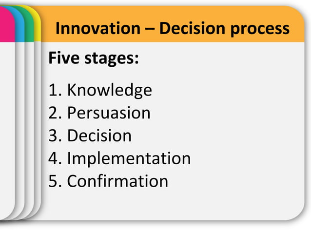Innovation decision process | PPT | Agriculture | Industries