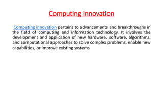 innovation & design thinking, types of innovation , design process with ...
