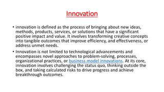 innovation & design thinking, types of innovation , design process with ...