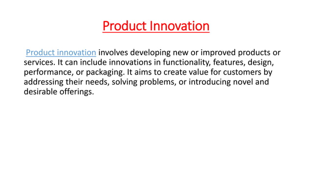 innovation & design thinking, types of innovation , design process with ...