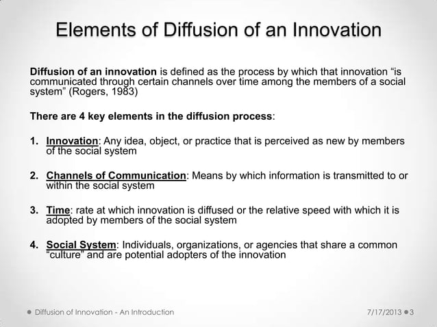 Innovation diffusion (Everett Rogers) | PPTX | Business | Business and ...