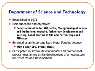 Innovation Department of Science & Technology | PPT