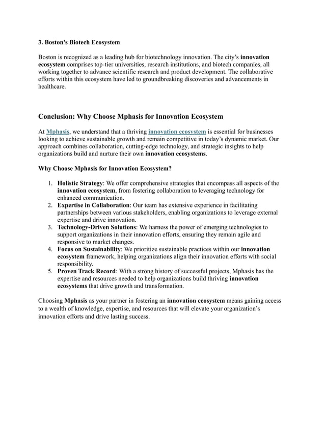 Building a Thriving Innovation Ecosystem: Unlocking Business Growth and ...