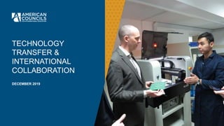 Technology transfer and international collaboration | PPT