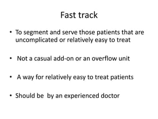Innovative strategies to improve Emergency room work flow | PPTX