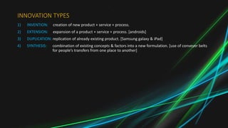 Innovation & entreprenuer | PPTX