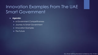 Innovation examples from the uae smart government | PDF
