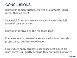 Innovation & Business Excellence | PDF