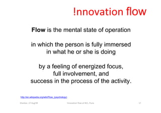 Innovation Flow Shankar - Framework | PPT