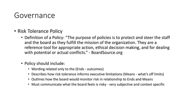Risk Tolerance in Innovation | PPT