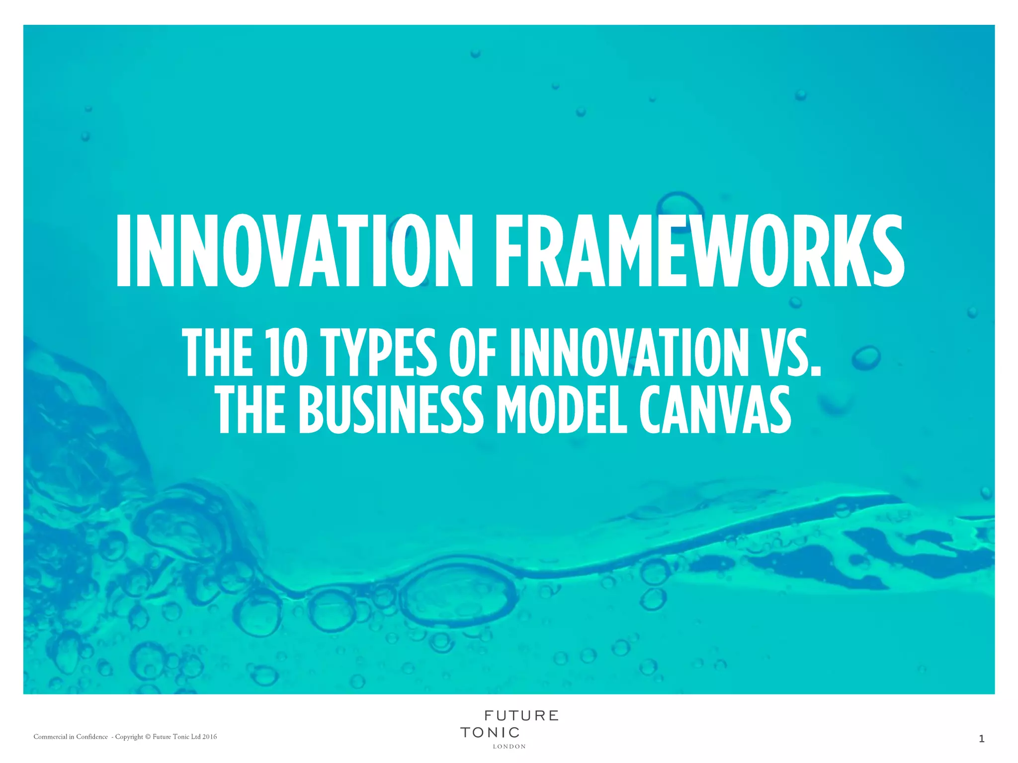 Which Innovation Framework do you use, the 10 types of innovation or ...