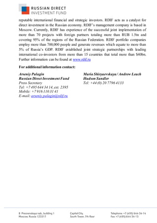 RDIF and CIC to invest in Russia-China Science and Technology ...