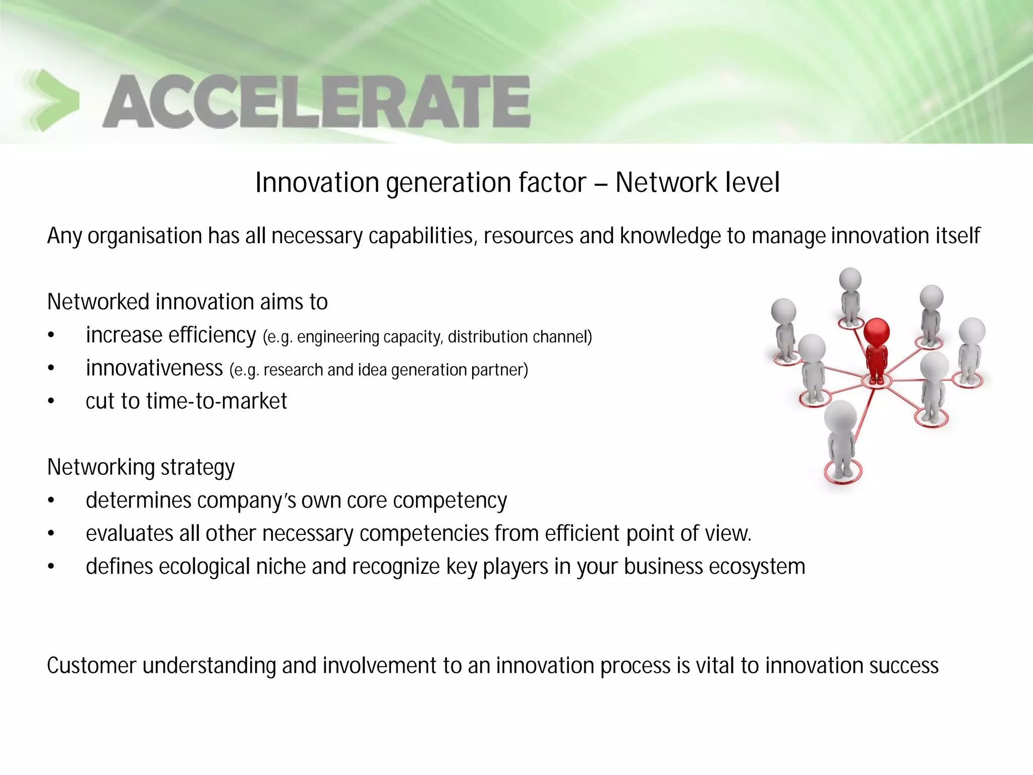 Innovation generation factors | PPT