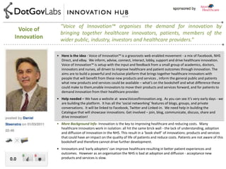 Innovation hub solution examples | PPTX | Phone Services | Home Utilities