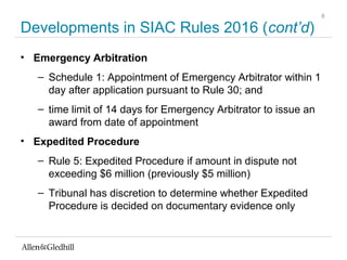 Innovation in arbitration – the singapore experience | PPT
