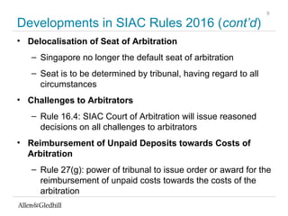 Innovation in arbitration – the singapore experience | PPT