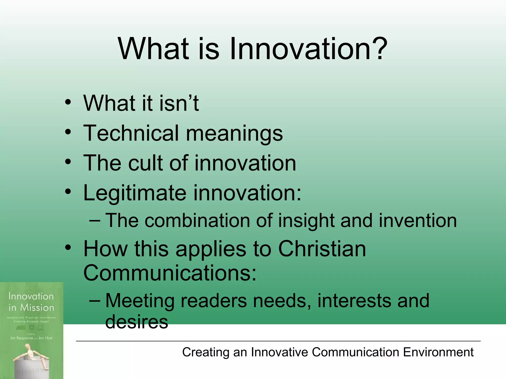 Innovation in Communications | PPT