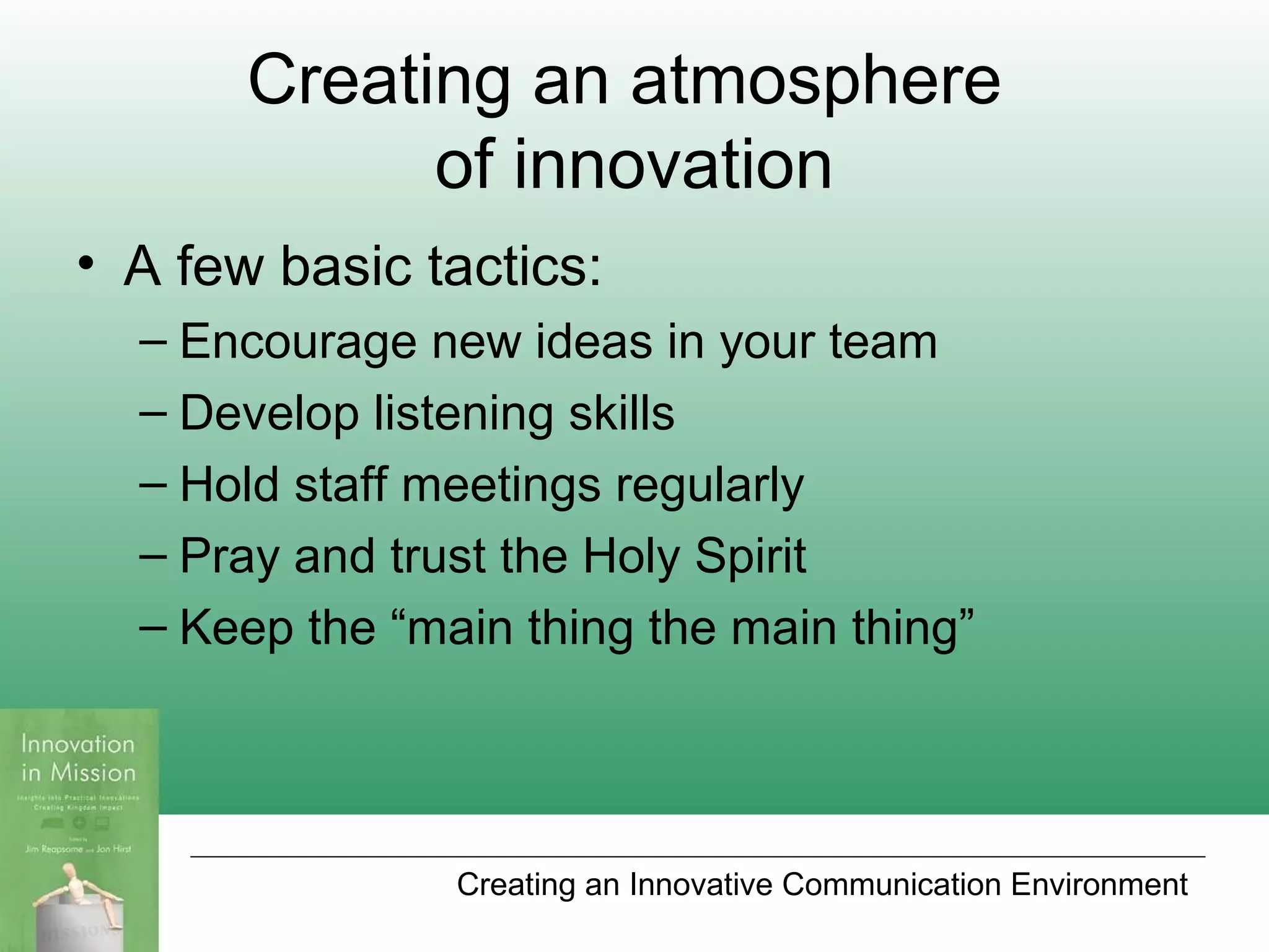 Innovation in Communications | PPT