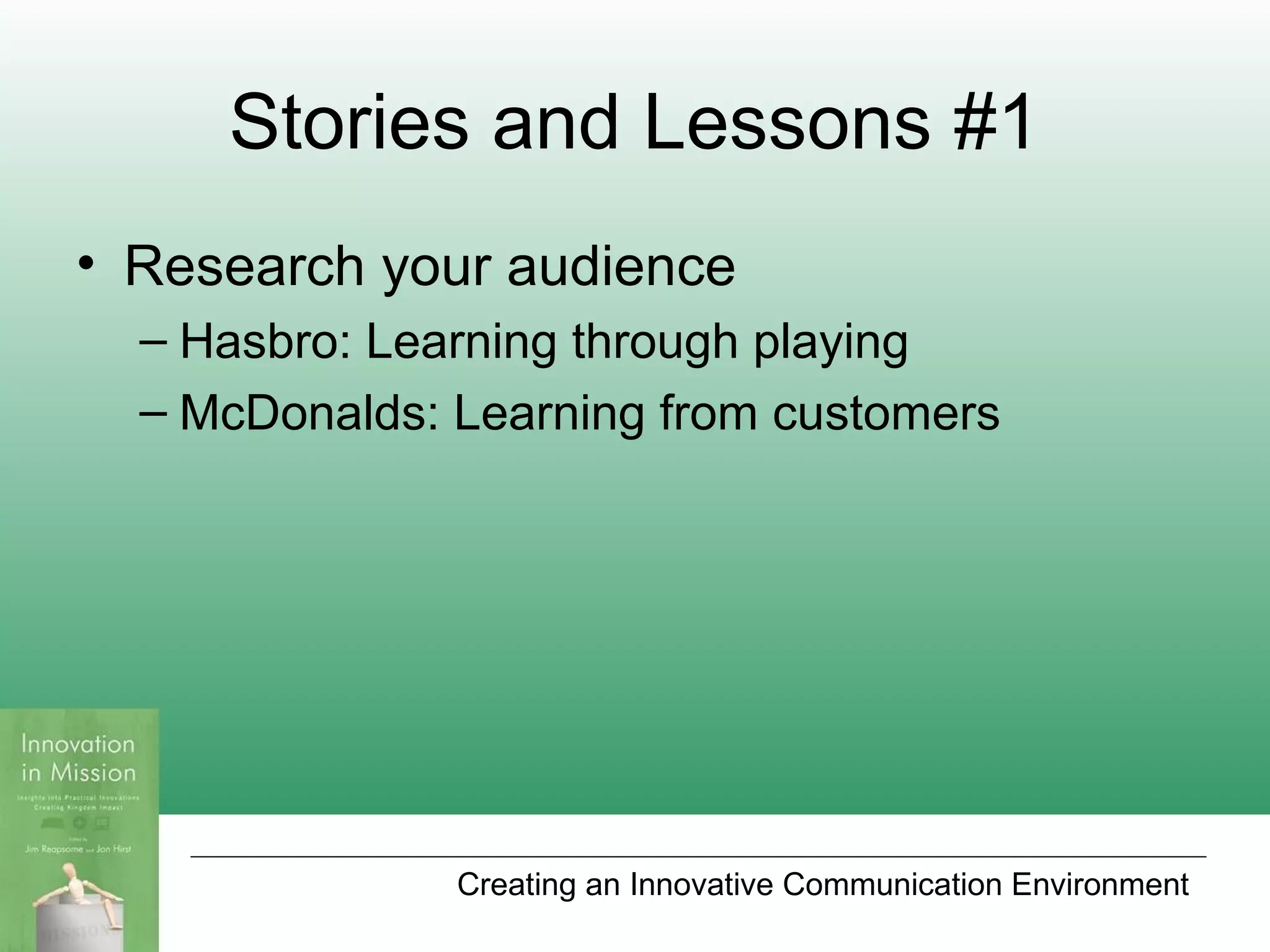Innovation in Communications | PPT