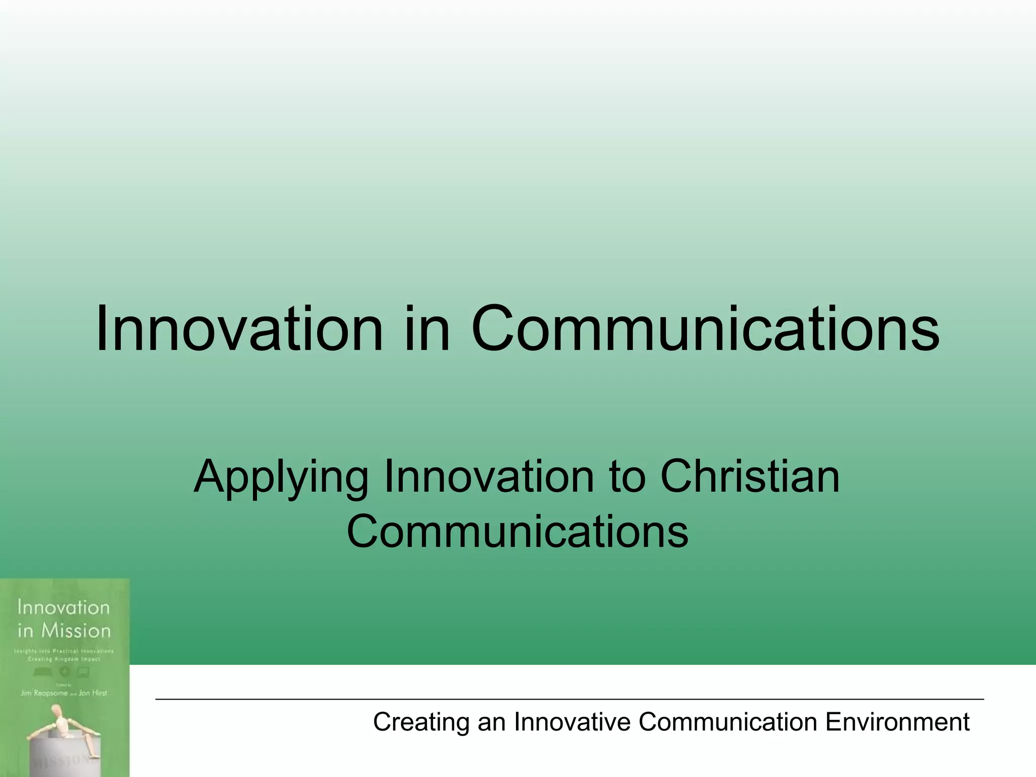Innovation in Communications | PPT