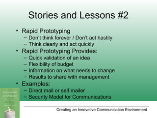 Innovation in Communications | PPT | Business | Business and Finance