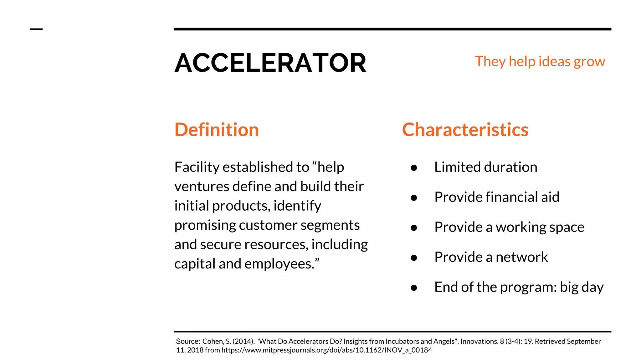 Incubator vs. accelerator | PDF