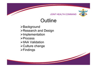 Innovation in joint health command clinical governance murphy | PPT