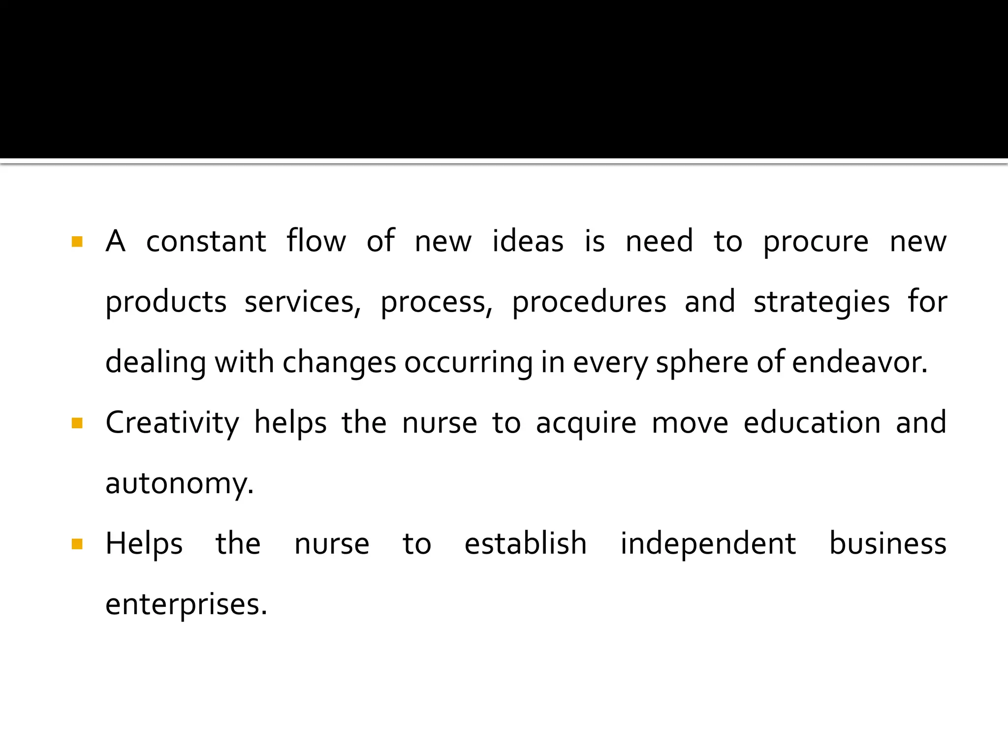 Innovation in nursing | PPTX