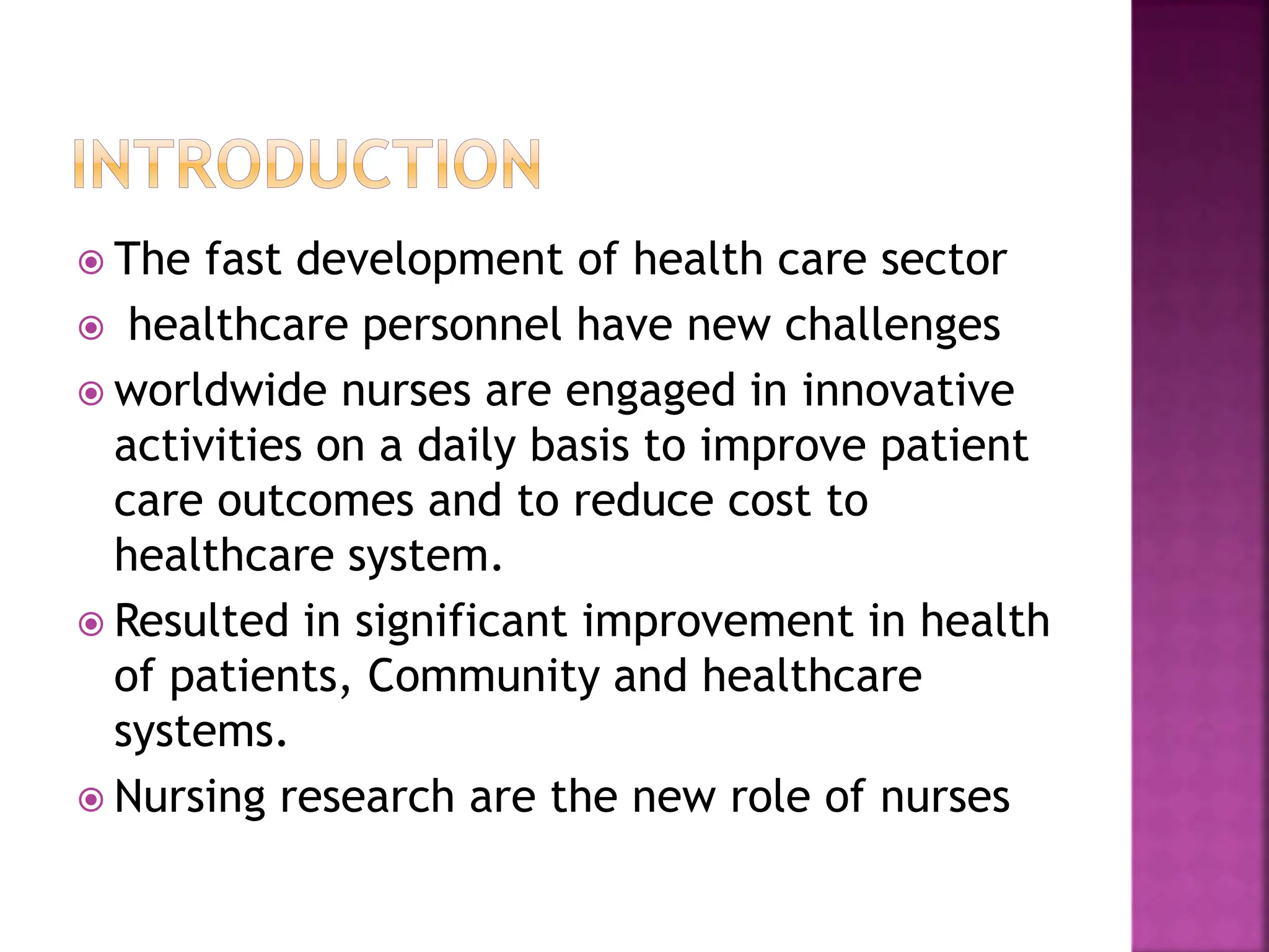 innovation in nursing practice, education and management.pptx
