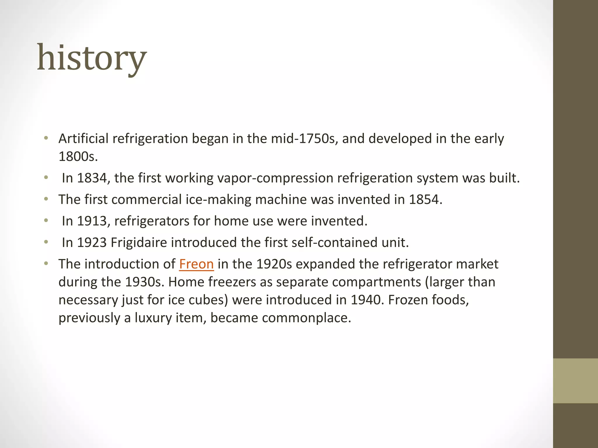 Innovation in refrigerators | PPTX