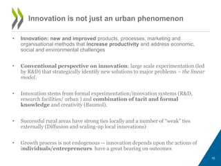 Innovation in rural areas | PDF