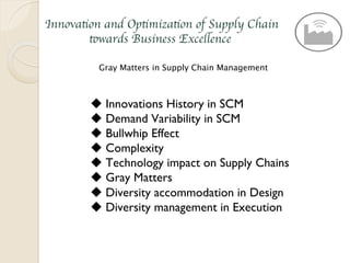 Innovation in scm | PDF