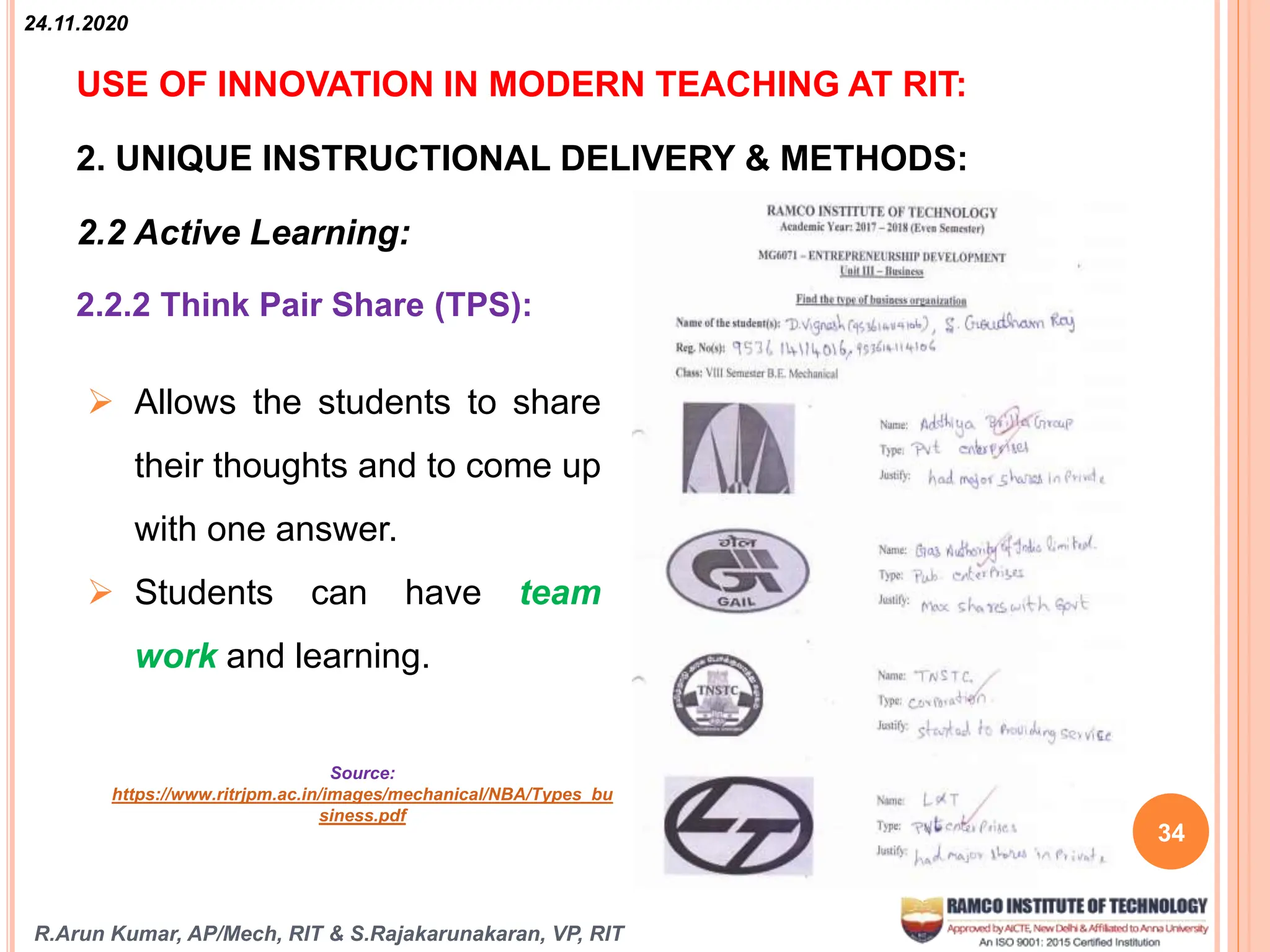 Innovation in Teaching Learning Process | PPTX
