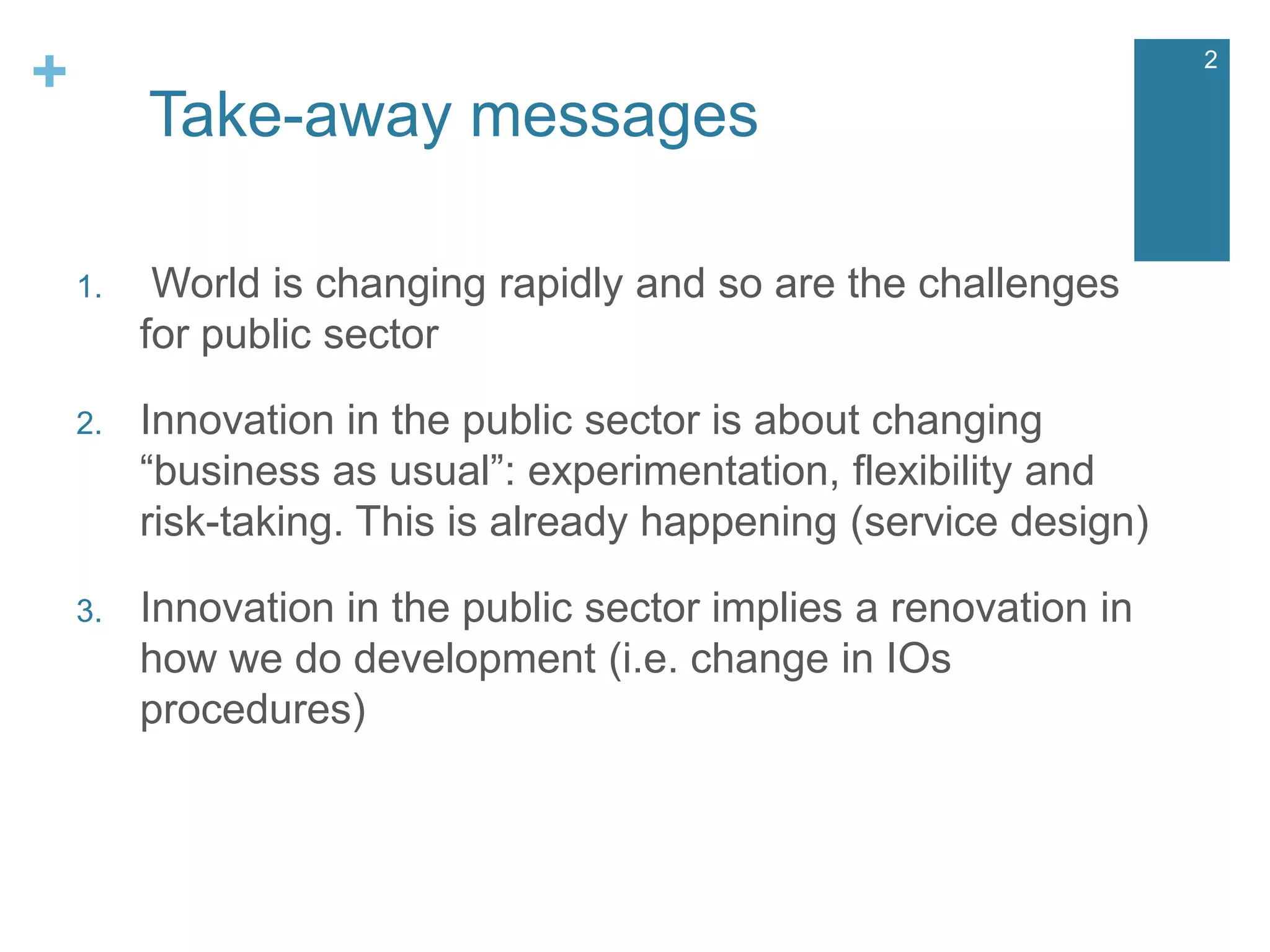 Innovation in the public sector oecd eu | PPT