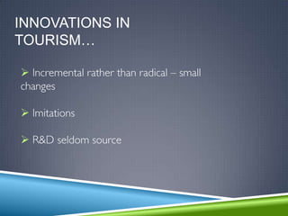 Innovation in tourism | PPTX