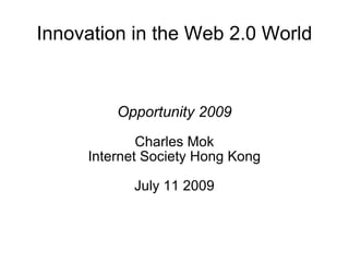 Innovation in the Web 2.0 World | PPT