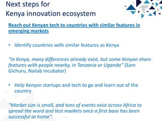 Innovation is everywhere - Kenya Innovation Ecosystem and Startup Scene ...