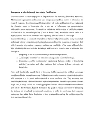 Innovation & Knowledge Management | DOCX