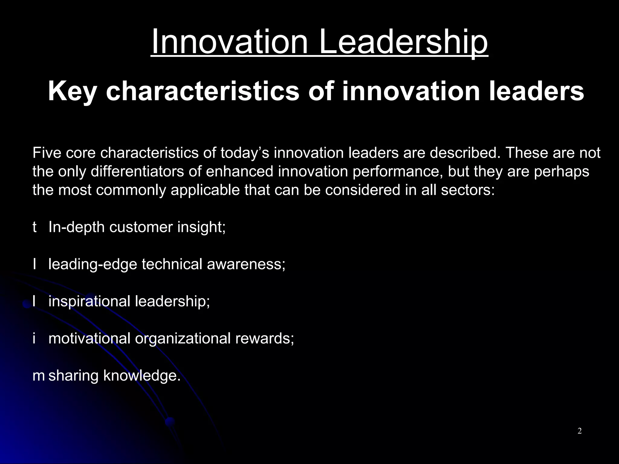 Innovation Leadership2 | PPT