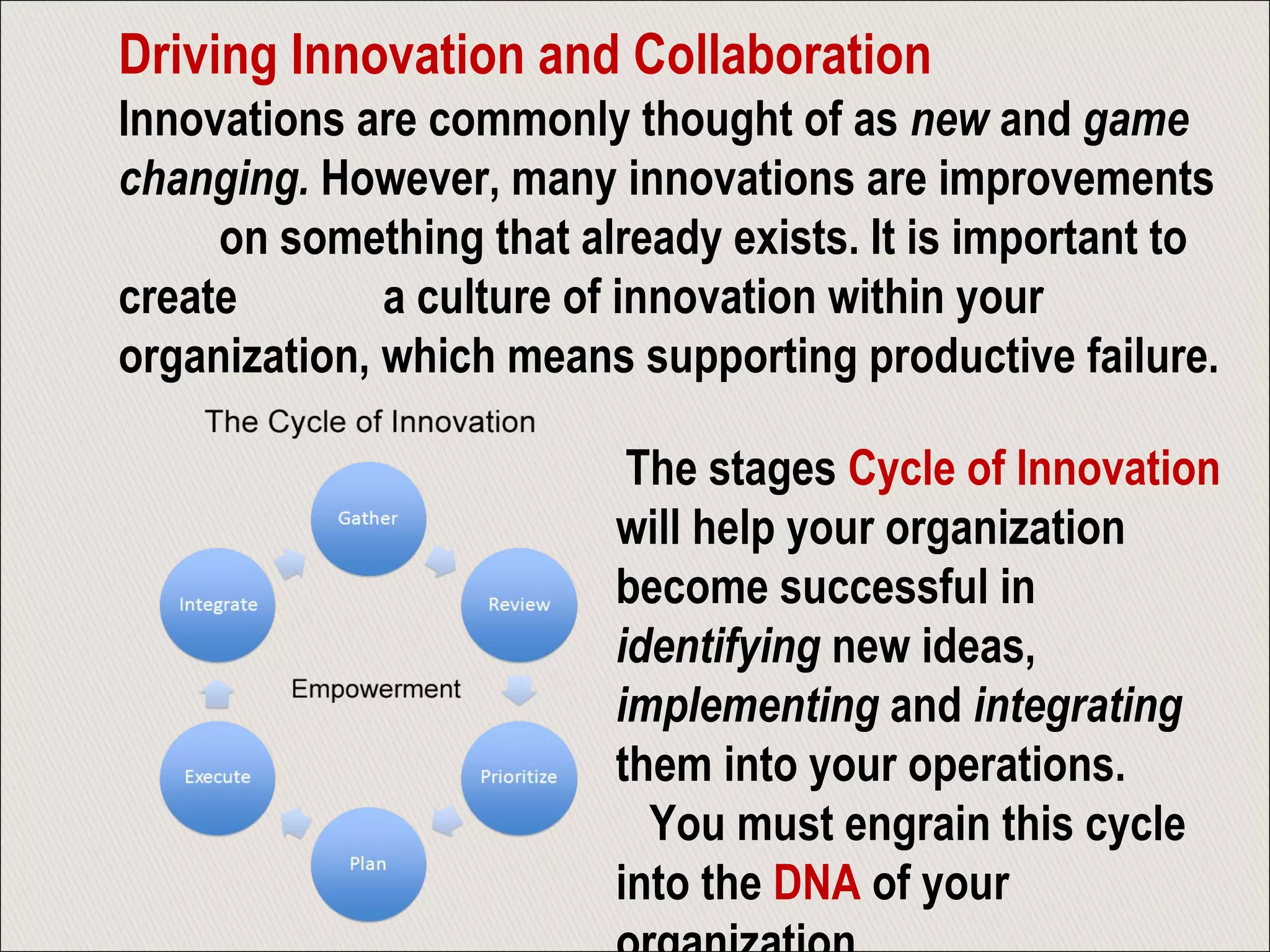 Innovation Leadership in Education | PPT