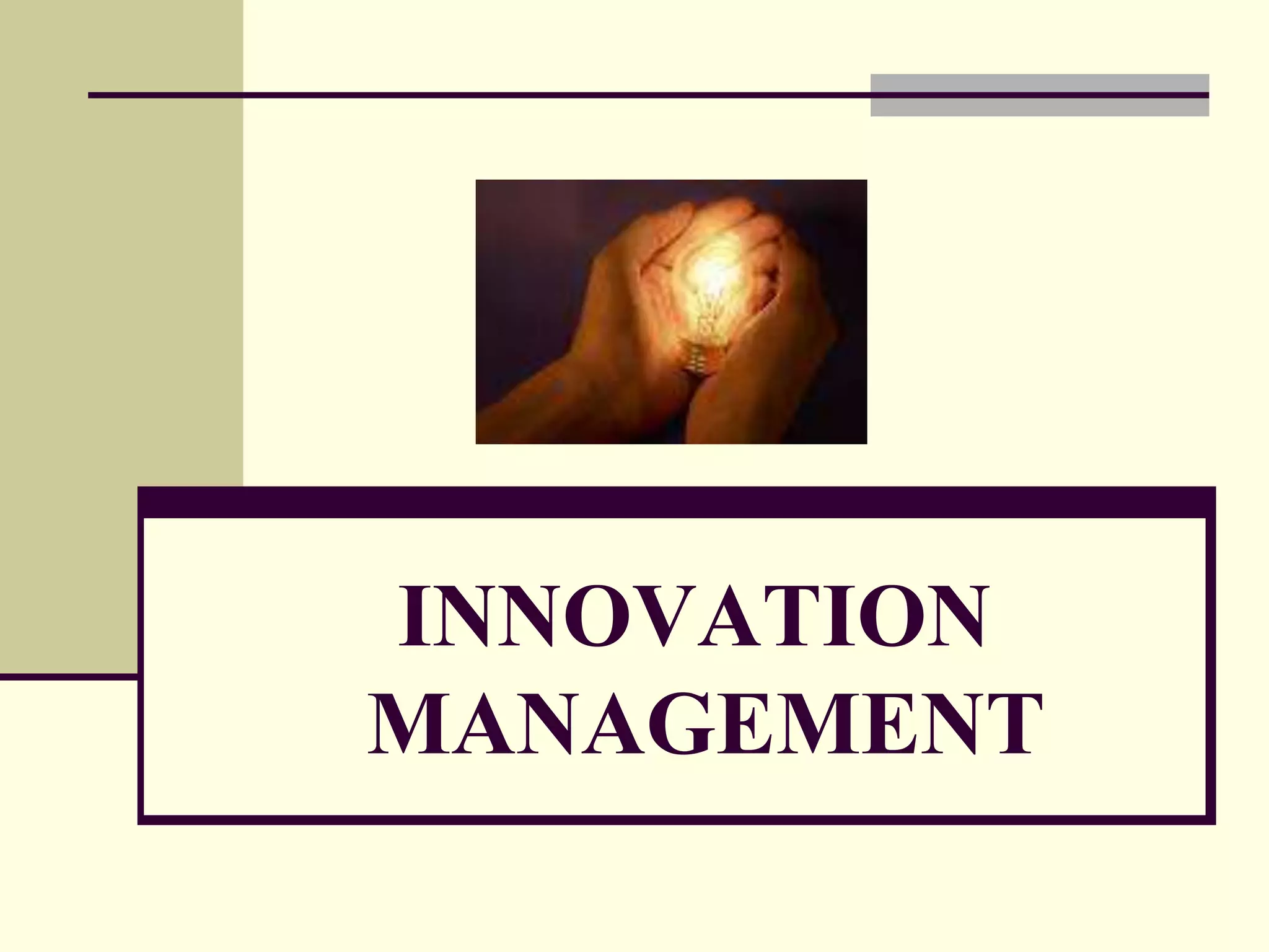 Innovation management | PPTX