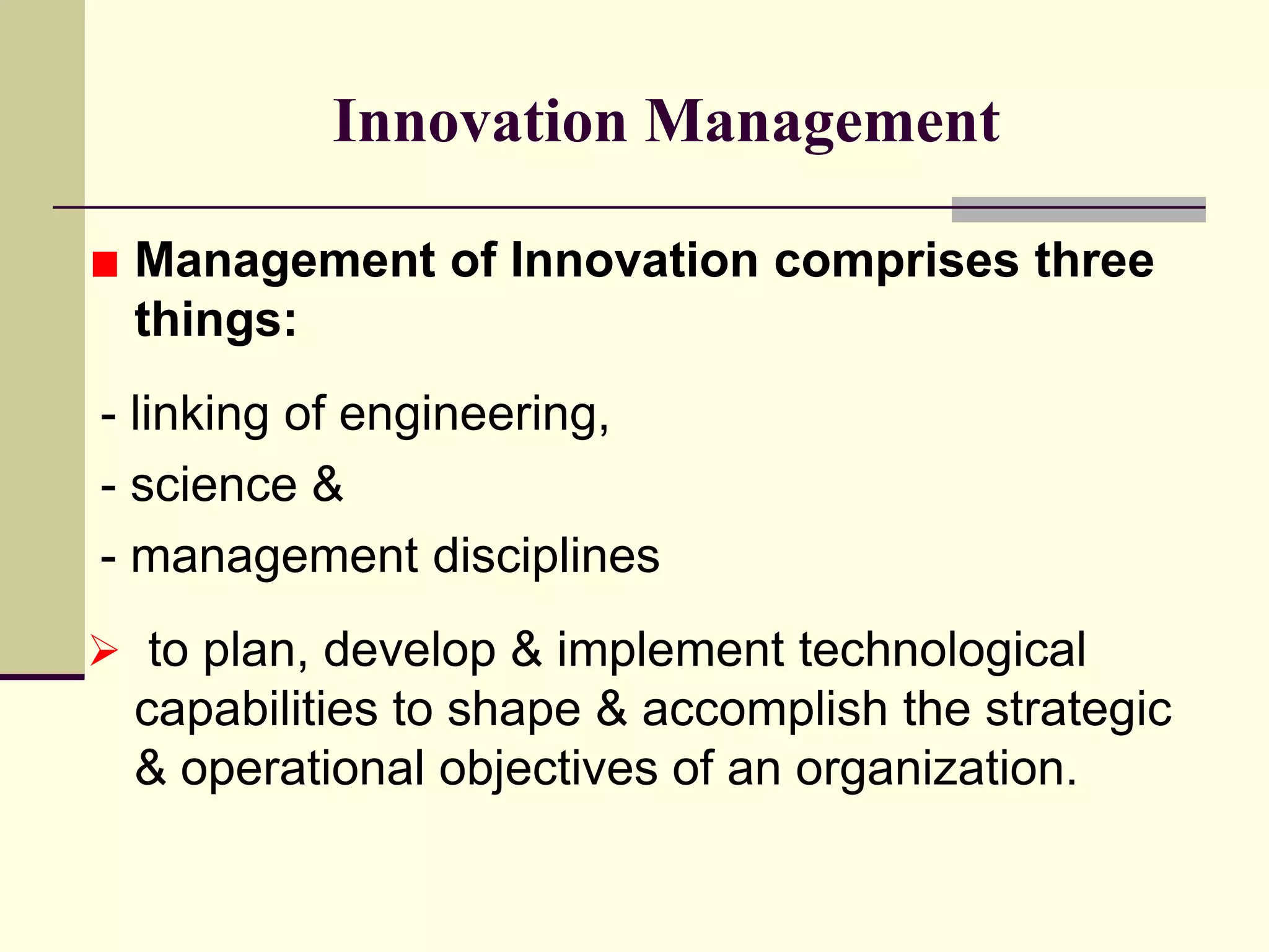 Innovation management | PPTX