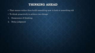 Lateral Thinking | PPTX