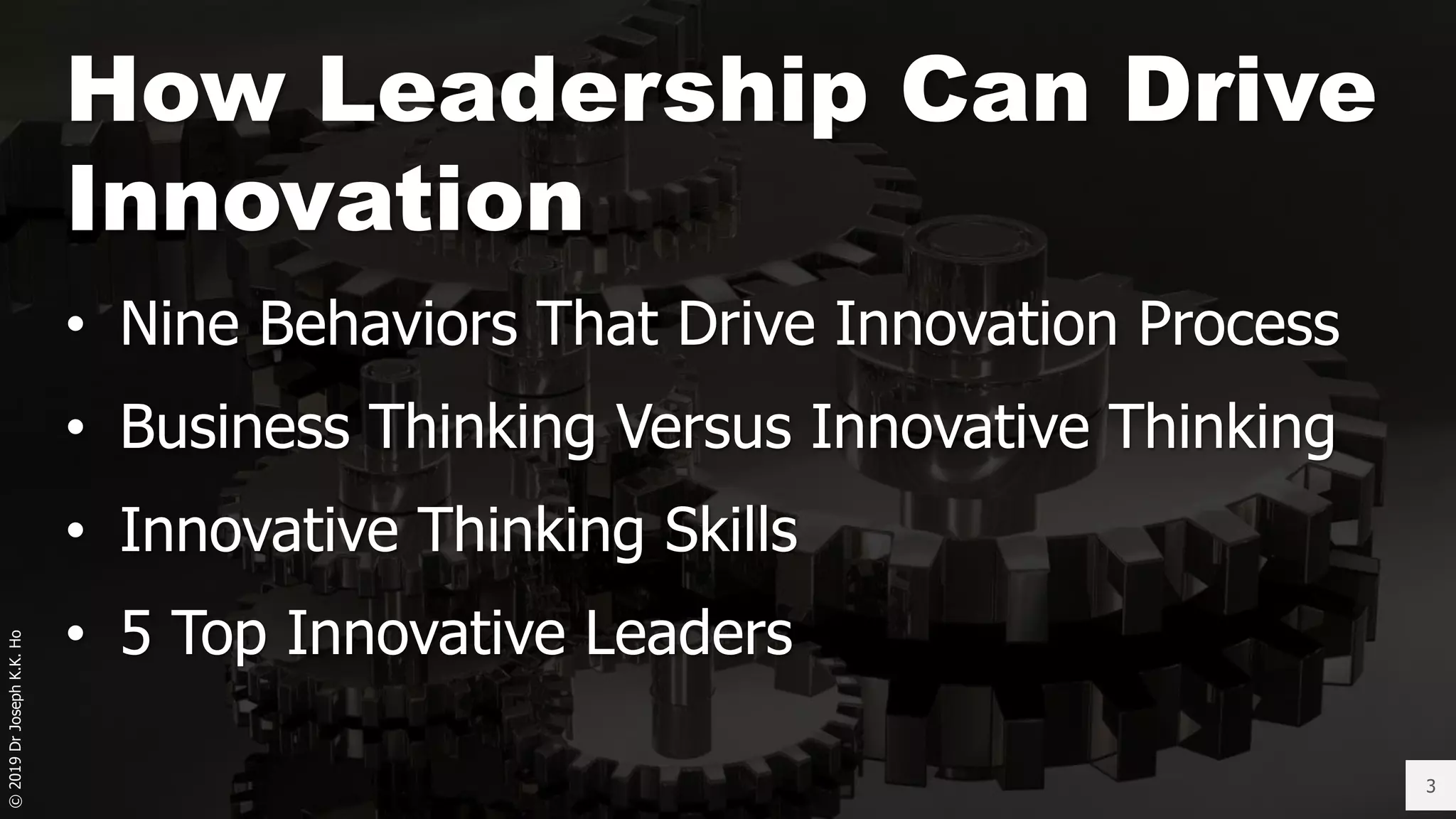 Innovation Management - 3 - Innovation Leader | PPTX