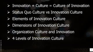Innovation Management - 4 - Innovation Culture | PPTX