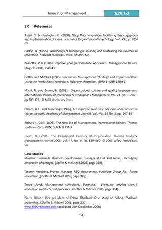 Innovation management case study | PDF