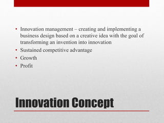 Innovation management overview | PPT
